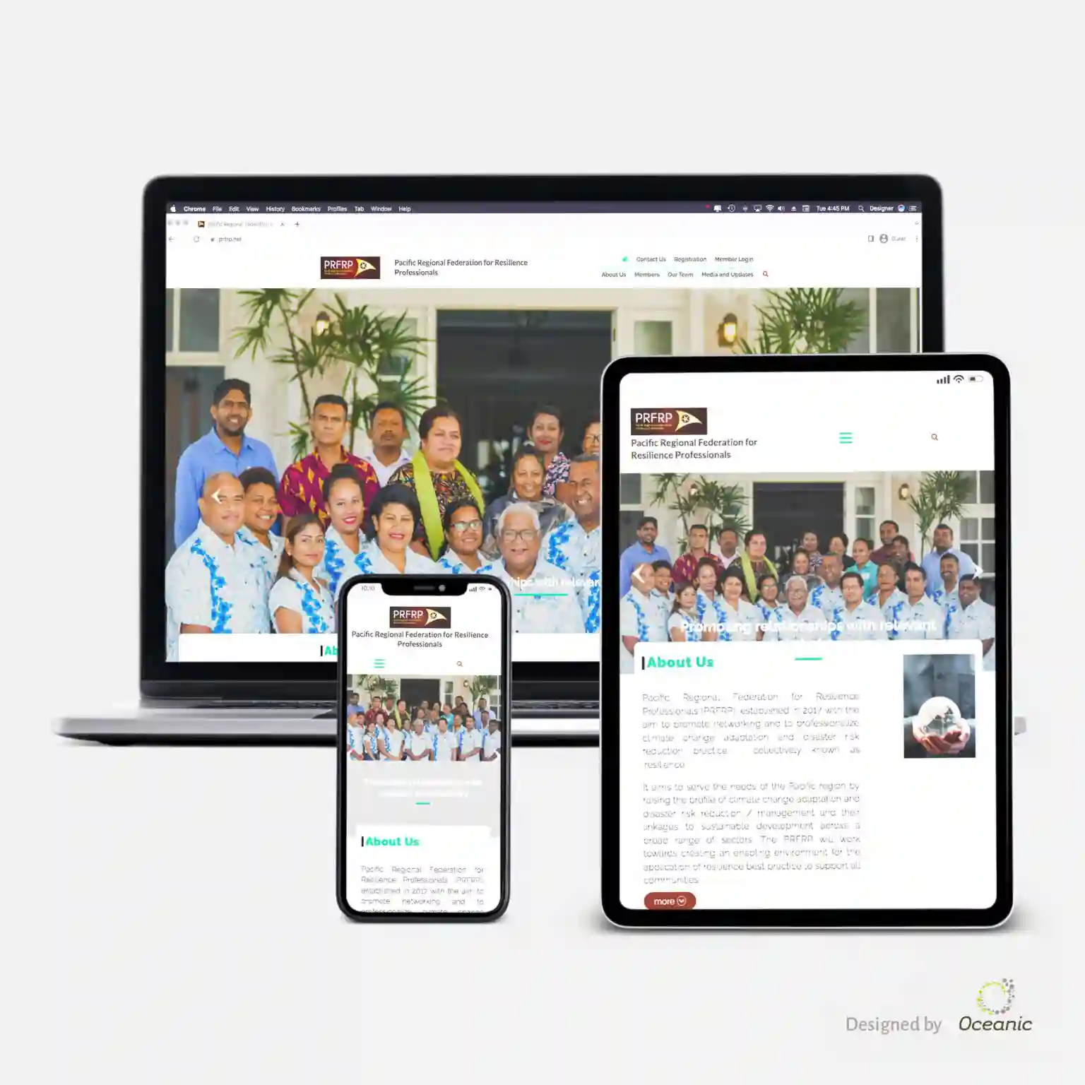 Website & Member Portal for PRFRP - Oceanic Communications