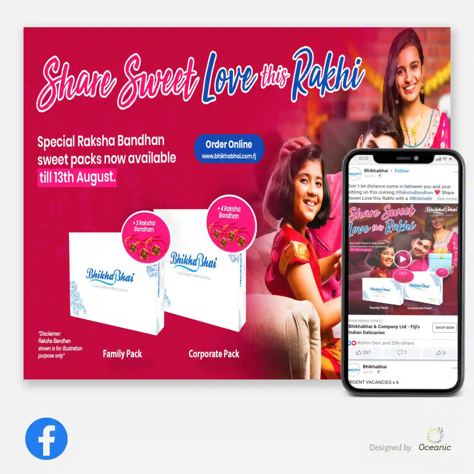 Rakhi Sweet Pack FB Post - Oceanic Communications